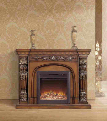 Chimeneas europeas de madera sólida de la sala de recepción de lujo libres