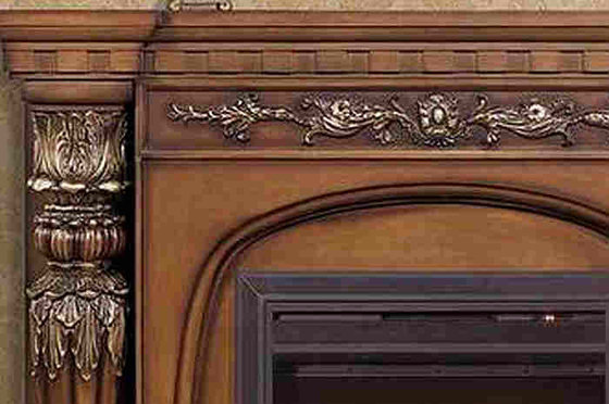 Chimeneas europeas de madera sólida de la sala de recepción de lujo libres