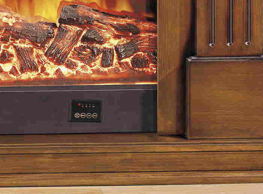 Chimenea eléctrica europea del acero inoxidable de la llama de la decoración de rv teledirigida