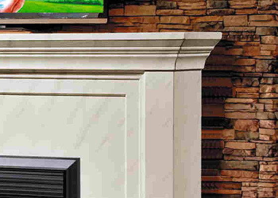 Bedroom European 1.5m Electric Imitation Marble Fireplace Heater 750W - 1500w