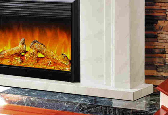 Bedroom European 1.5m Electric Imitation Marble Fireplace Heater 750W - 1500w