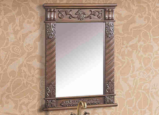 Freestanding Antique Polyresin Bathroom Cabinet With Mirror Vanity Combo