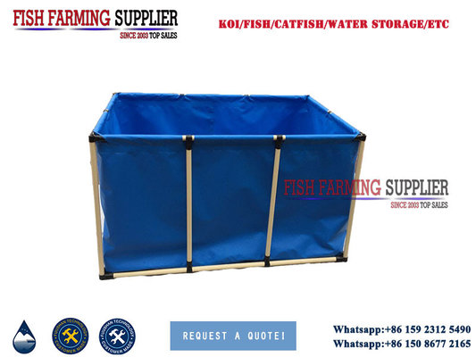 New Design Products Portable Flexible Cube Structure Round Fish Tank for Farming with Cover