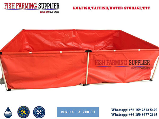 New Design Products Portable Flexible Cube Structure Round Fish Tank for Farming with Cover