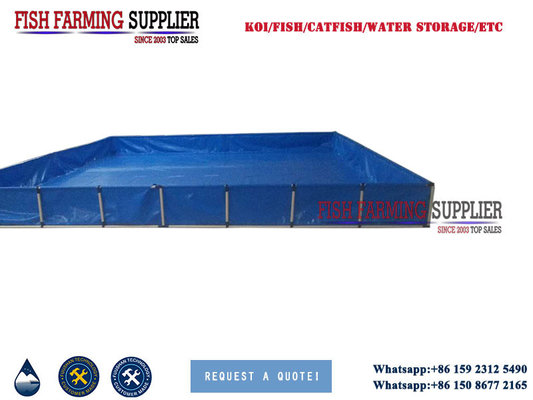 New Design Products Portable Flexible Cube Structure Round Fish Tank for Farming with Cover