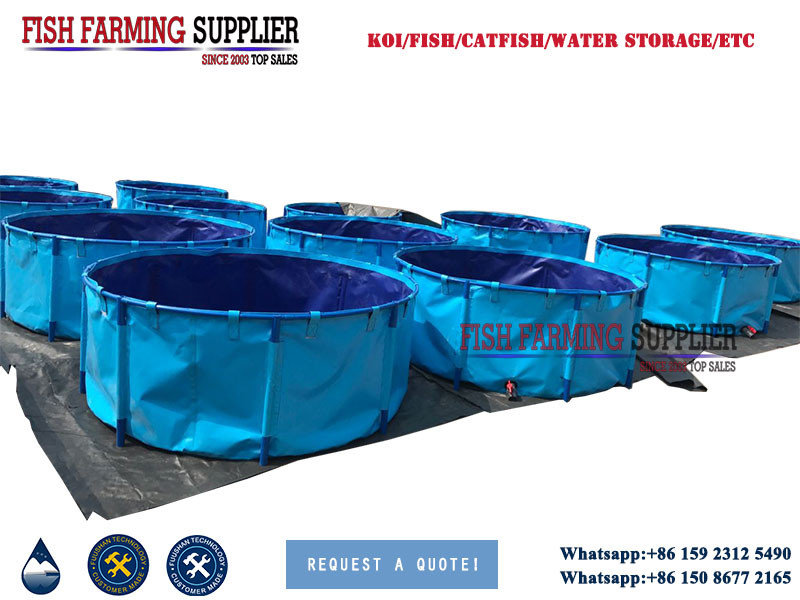 7000l, 5000l, 3000l Round or Square PVC Fish Pond/ Fish Pool for Fish Farm