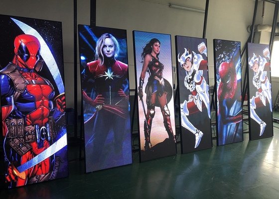 Advertising LED Poster Screen / Led Light Box Display Stand 640*1920mm