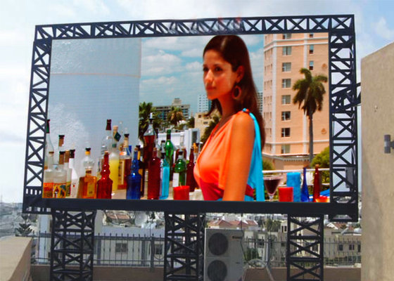 Large Led Advertising Screens Full Color P8 Billboard Outside 8mm Pixel Pitch
