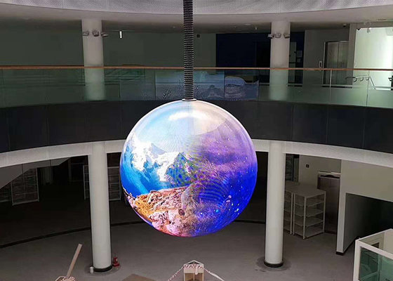 Full Color SMD P3 Sphere Led Screen 500mm 1000mm 1500mm Diameter IP54