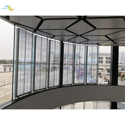 High Resolution Transparent LED Screen For Enterprise Building 500*1000mm