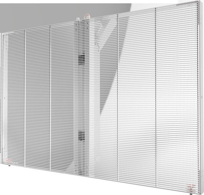 Transparent LED Window Display Die Cast Aluminum Frame High Brightness