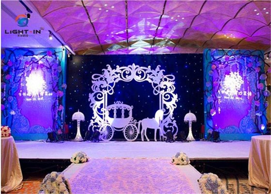 Wedding Hall Transparent LED Screen / Seeing Through Transparent LED Wall