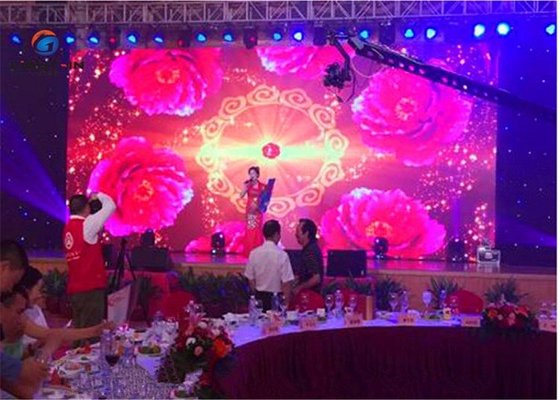 Wedding Hall Transparent LED Screen / Seeing Through Transparent LED Wall