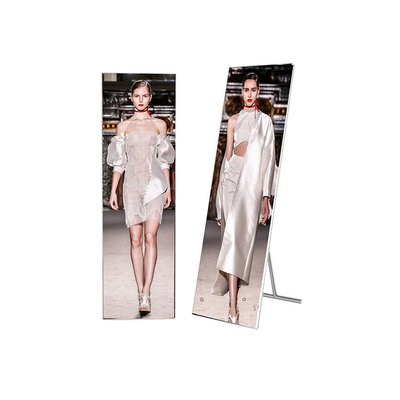 P3 LED Poster Screen / Store Bracket Floor Standing Light Box Installation