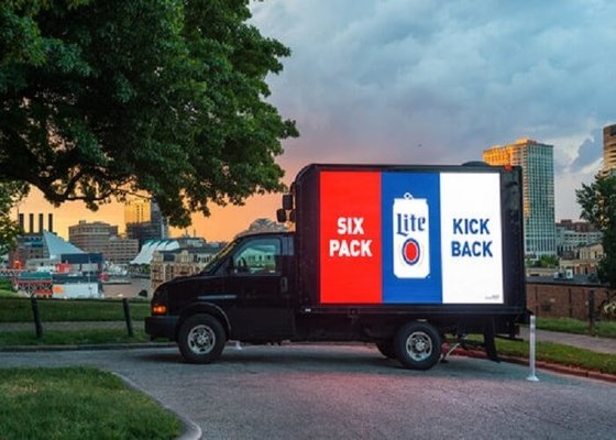 P6 Trailer Mobile Truck LED DisplayOutdoor Waterproof Wrapped In Advertising