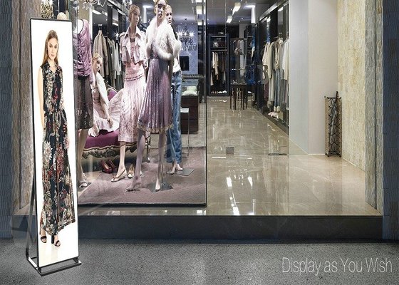 Commercial LED Poster Screen / Floor Standing Light Box For High End Chain Store