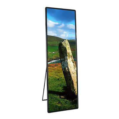 P2 Slim Indoor Led Poster Display High Brightness Resolution 640x1920mm