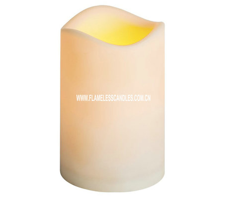 Battery Operated LED Moving Flame Candle , Outside Mystique Flameless LED Candles for sale