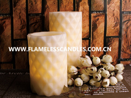 China Battery Operated Decoration Flameless LED Pillar Candles For Wedding / Dinner / Party distributor