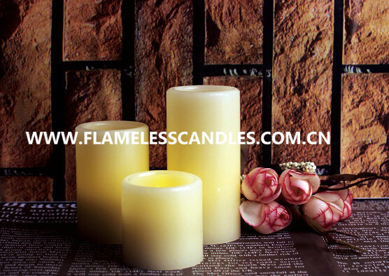 China Amber Flicker Flameless Battery LED Votive Candles , Electric Votive Candles for Weddings distributor