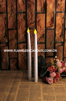China Plastic Flameless LED Taper Candles / Electronic LED Battery Candles for Interior Decoration distributor