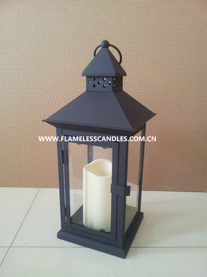 China Flameless Rustic Candle Lanterns Luminara Flameless Candle Lanterns with Timer distributor
