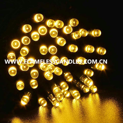 China Warm White Battery Powered LED String Lights / Rechargeable Battery Operated Fairy Lights distributor