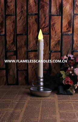 cheap  Christmas Flameless Window Candles With Timer , LED Ivory Dripping Battery Operated Window Candles