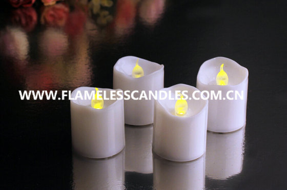cheap  Wind-proof Battery Operated LED Plastic Votives , Flameless LED Tealight Candles