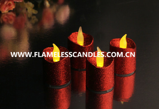 cheap  Unscented Electric Flickering Votive Candles / Colorful Flameless LED Tealight Candles