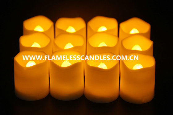 China Artificial Wax Flameless LED Votive Candles Lighting , Electronic Battery Operated LED Candleson sales