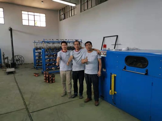 China Electric Double Twist Wire Stranding Machine 15HP Controlled Inverter supplier