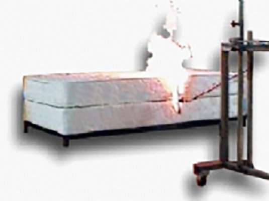 16 CFR 1633 Mattress Flame Retardant Tester , Black Textile Testing Machine supplier