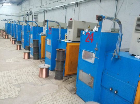 Intermediate Copper Wire Drawing Machine With Annealer , CE ISO supplier