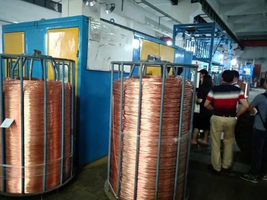 Upwards Continuous Casting Machine For Oxygen Free Copper Rod Wire Drawing supplier