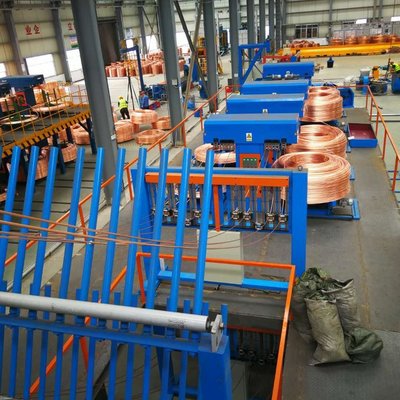 Upwards Continuous Casting Machine For Oxygen Free Copper Rod Wire Drawing supplier
