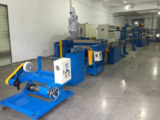 Insulation Wire And Cable Extrusion Machine , Pvc Cable Extruder Machine supplier