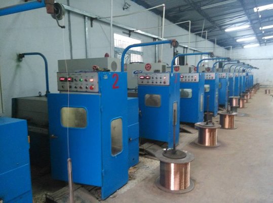 Small Copper Drawing Machine , Continuous Annealing Wire Drawing Equipment supplier