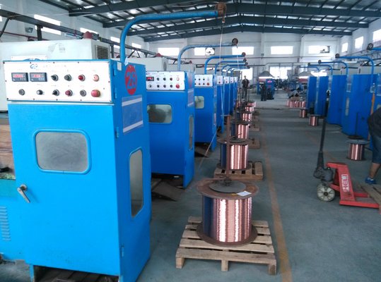 Small Copper Drawing Machine , Continuous Annealing Wire Drawing Equipment supplier