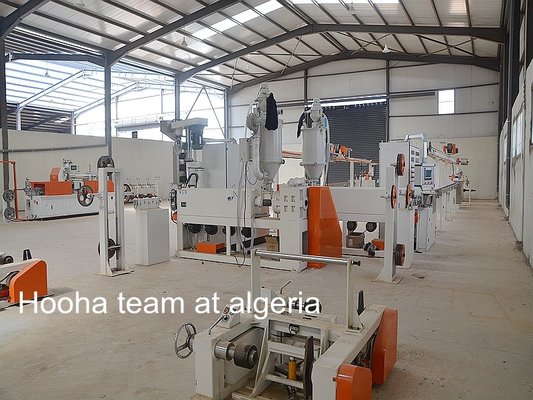 Low Noise Wire Making Machine , Cable Manufacturing Machine For Power Cord supplier