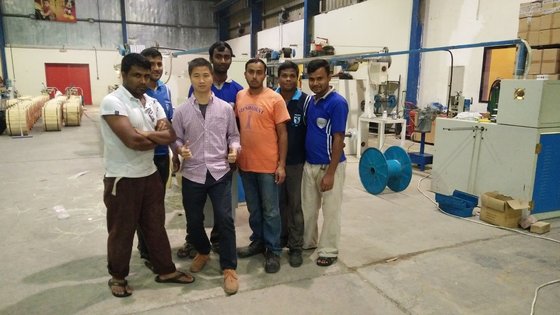High Speed Wire Extrusion Machine Single Screw 30 Meters For Power Cable HOOHA supplier
