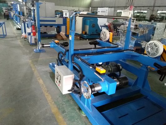 Blue Color Wire Extrusion Machine Algeria Building Cable Extruder Machine Production Line supplier