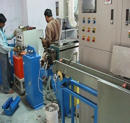380 Voltage FEP ETFE Wire And Cable Manufacturing Machine For 2 Workers supplier