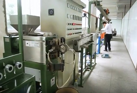 380 Voltage FEP ETFE Wire And Cable Manufacturing Machine For 2 Workers supplier