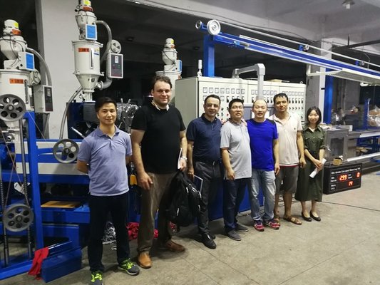 70 + 50 + 50 Jacket Sheat Extrusion Line , India Wire Making Machine For Power Cable supplier