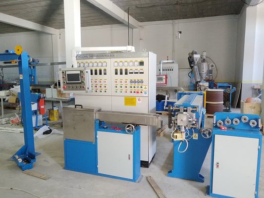 1- 4 Cores Cable Manufacturing Machine , PVC Cable Extrusion Line supplier