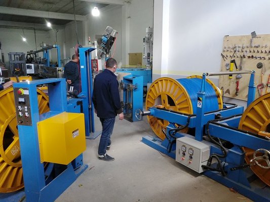 380v Wire And Cable Extrusion Machine , Algeria Power Cable Making Equipment supplier