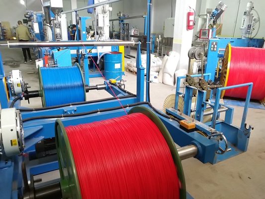 0.5 Mm2 Copper Wire And Cable Extrusion Machine With Mitsubishi Belt supplier