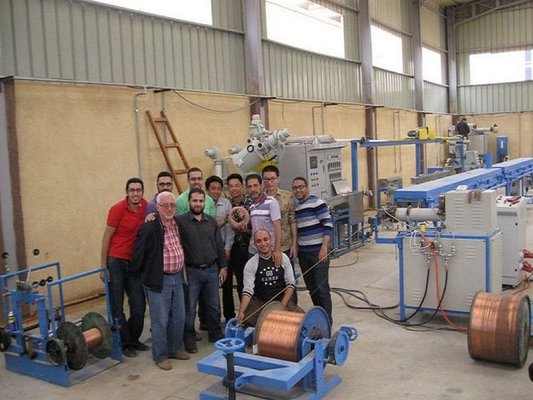 Highly Speed Wire Extrusion Machine Silicone Cables And Wires Production supplier