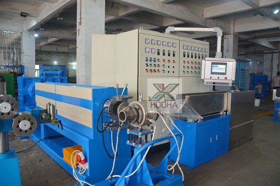 Power Cable Extruder Machine , Customized PLC Control System supplier